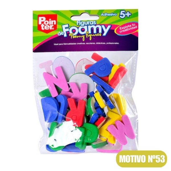 Formis en goma eva autoadhesivas (letras), Pointer - Cactus Mayorista