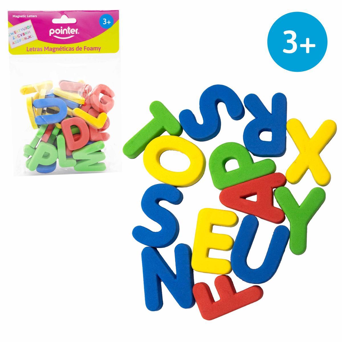 Letras magneticos de goma eva, Pointer - Cactus Mayorista