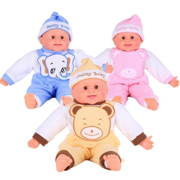 Bebote con cuerpo de trapo y sonido, en bolsa - Cactus Mayorista