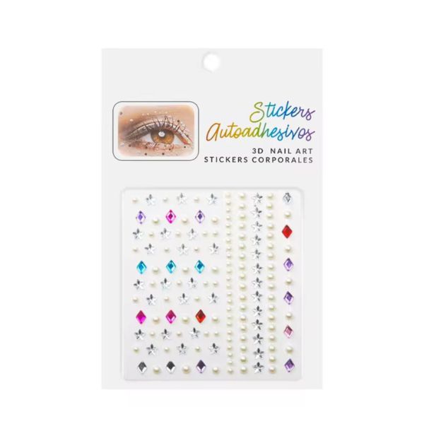 Brillitos autoadhesivos corporalas y faciales - Cactus Mayorista
