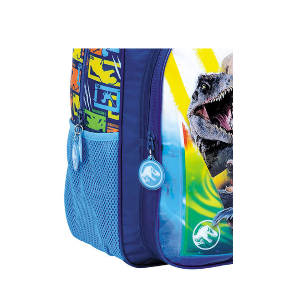 Mochila jurassic world azul 17″ original de 45x30cm - Cactus Mayorista
