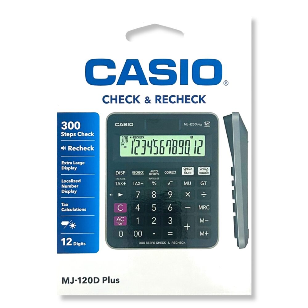 Calculadora casio MJ-120D plus check y recheck - Cactus Mayorista