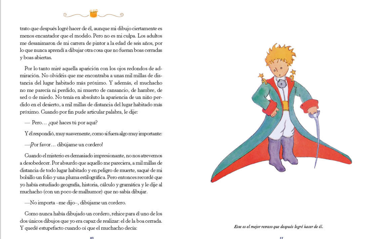Libro de cuento infantil el principito - Cactus Mayorista