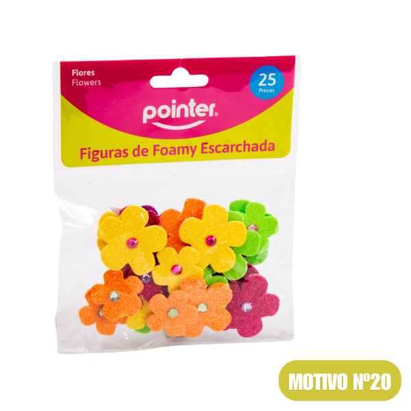 Formis en goma eva autoadhesivo con brillo, Pointer - Cactus Mayorista