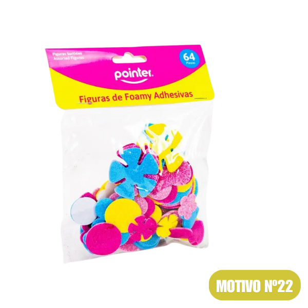 Formi de goma eva autoadhesiva con brillo, Pointer - Cactus Mayorista